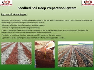 Seedbed Soil Deep Preparation System + Meiosi + Pre Germinated Seed ...