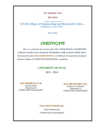 Seed block algorithm | PDF | Computer Software and Applications | Computing