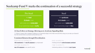 Seedcamp Fund V Fundraising Deck | PDF