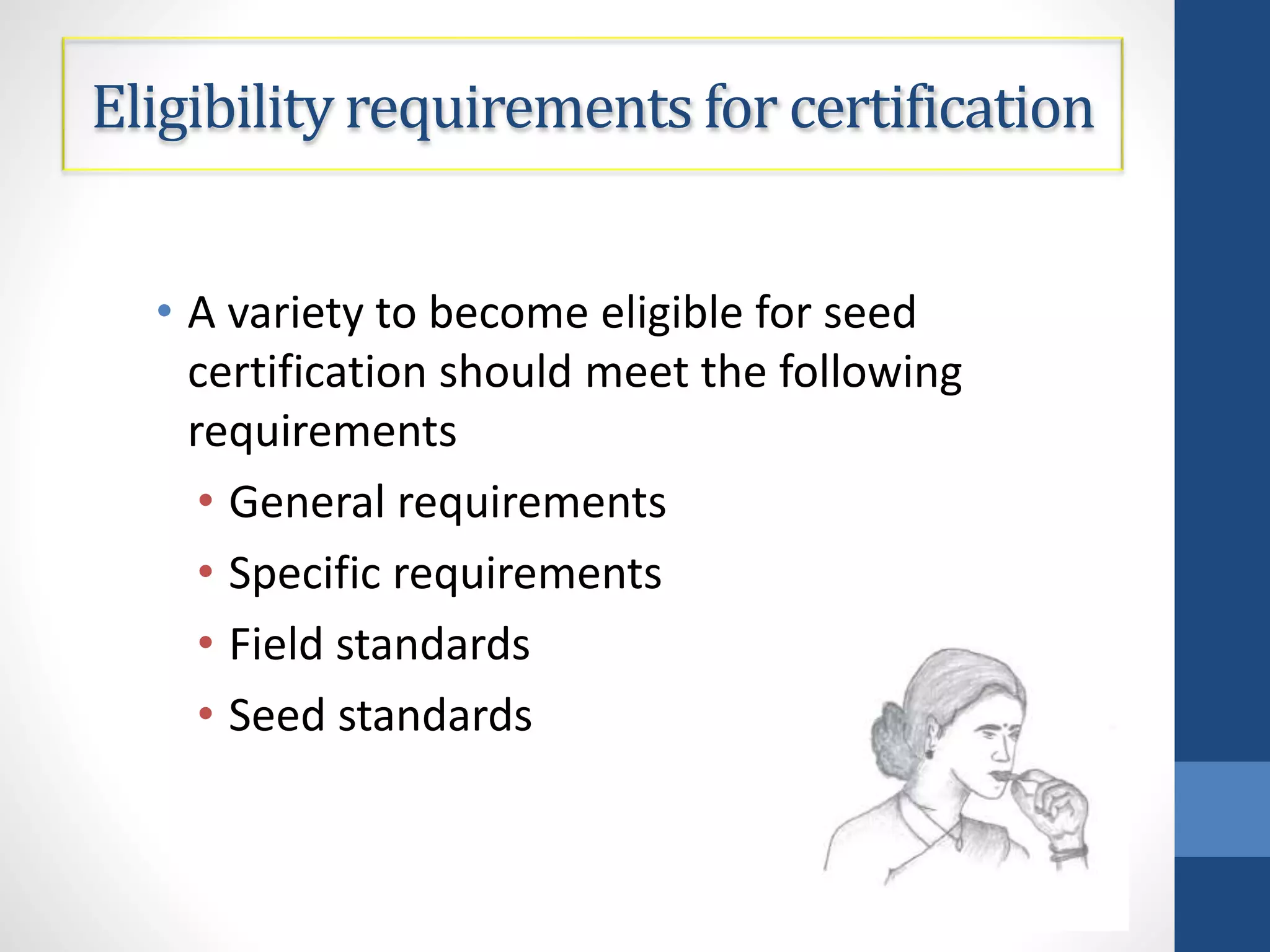 Seed certification | PPTX