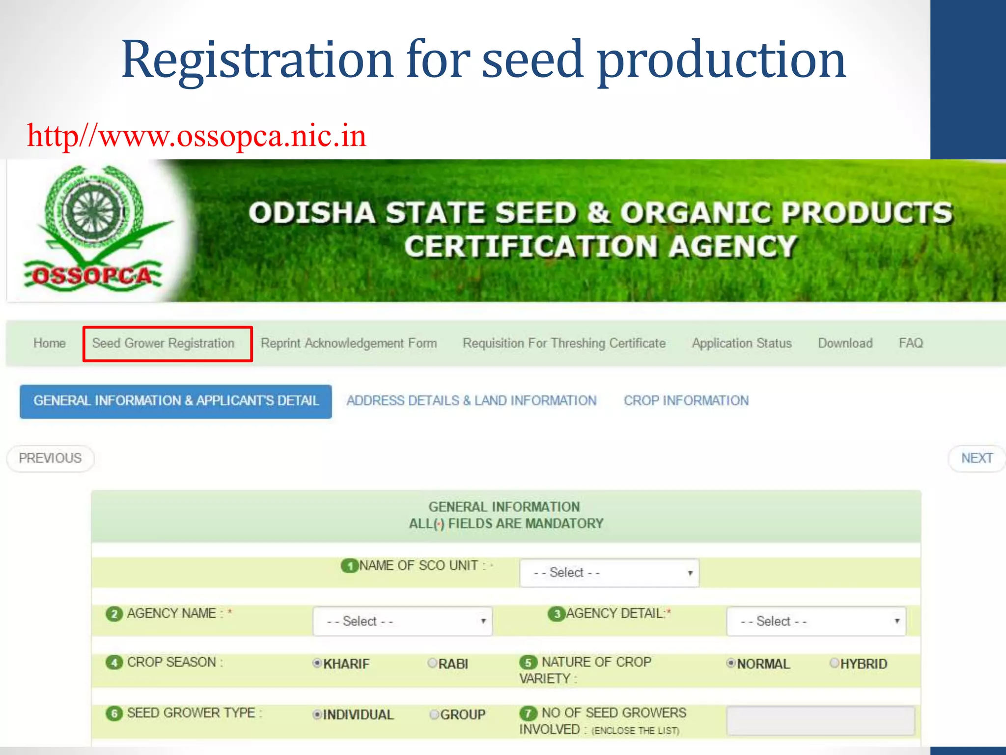 Seed certification | PPTX