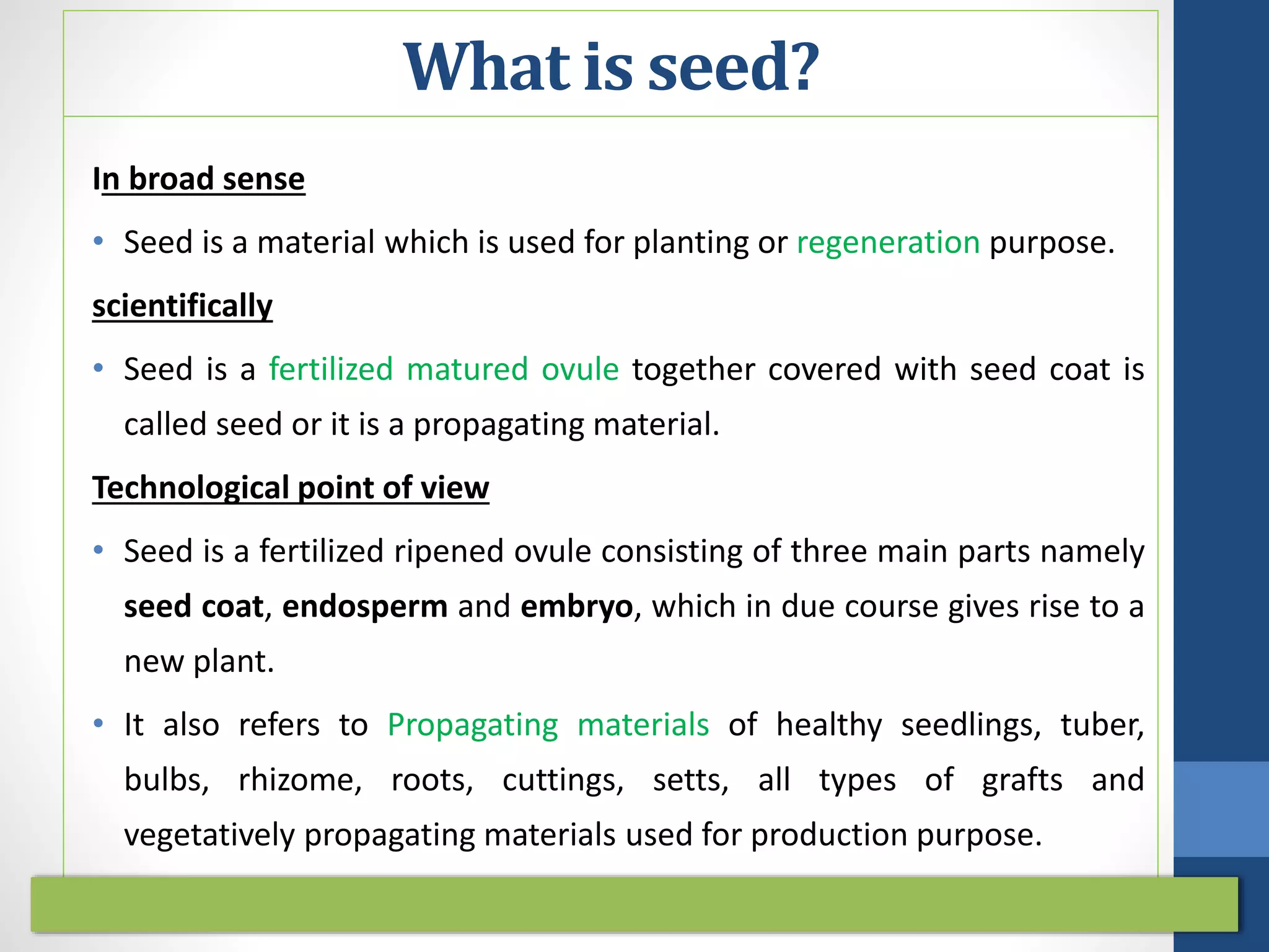 Seed certification | PPTX
