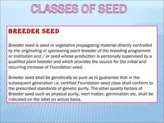 Seed certification | PPT