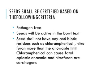 Seed Certification in Aquaculture presentation | PPTX