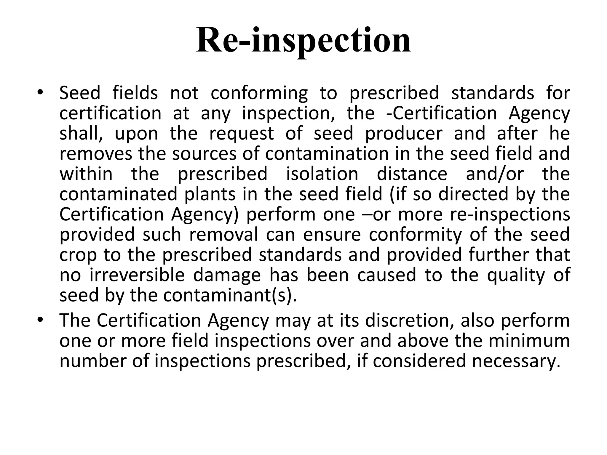 Seed certification procedure | PPTX