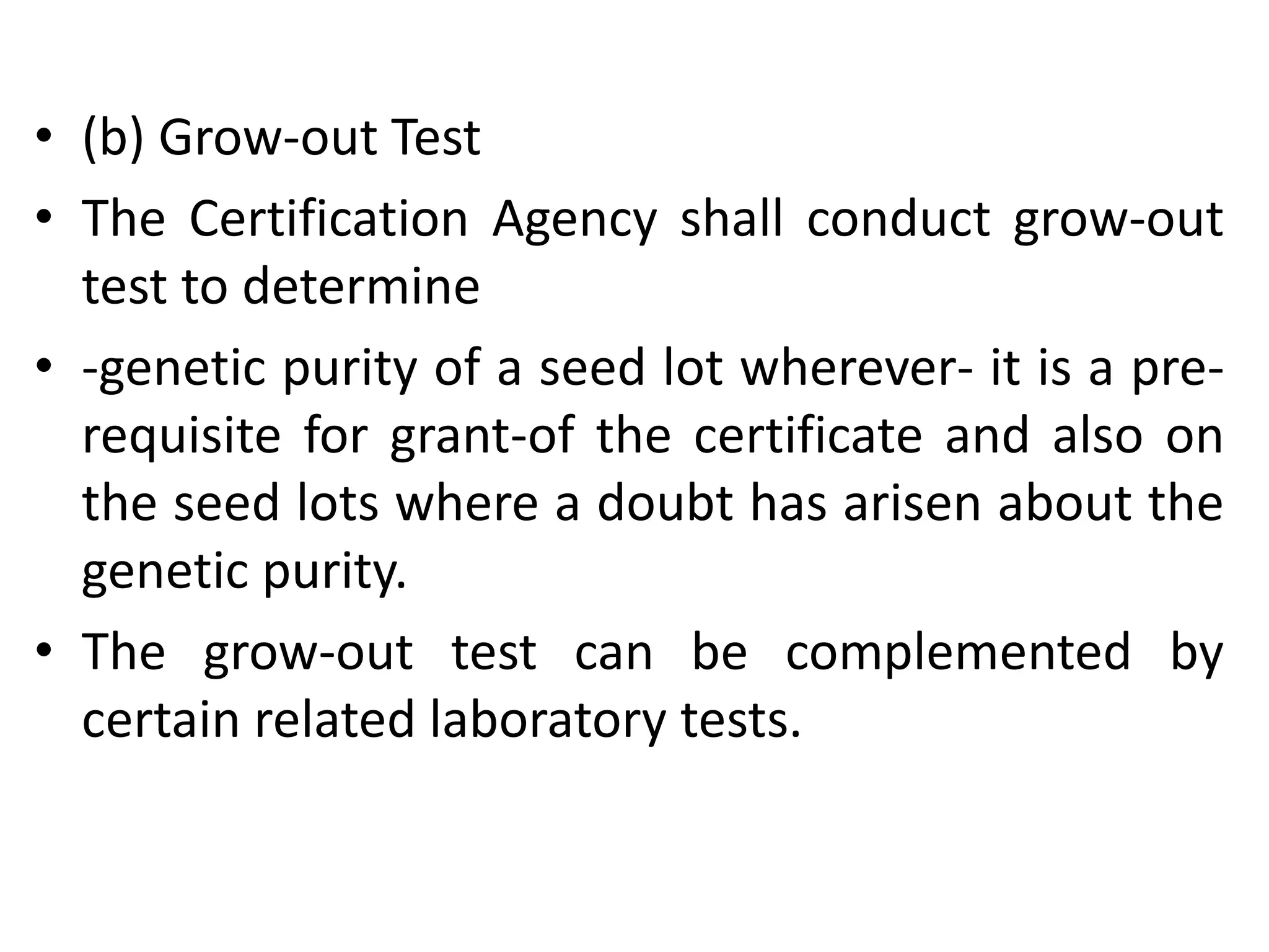Seed certification procedure | PPTX