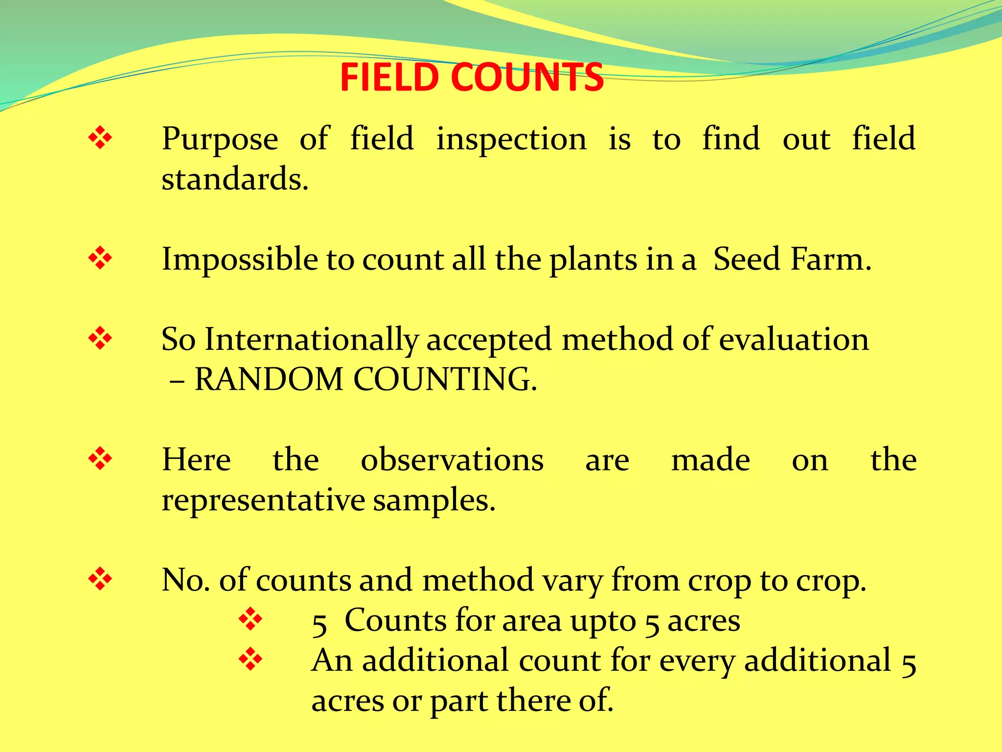 Seed certification training | PPT