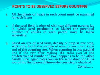 Seed certification training | PPT