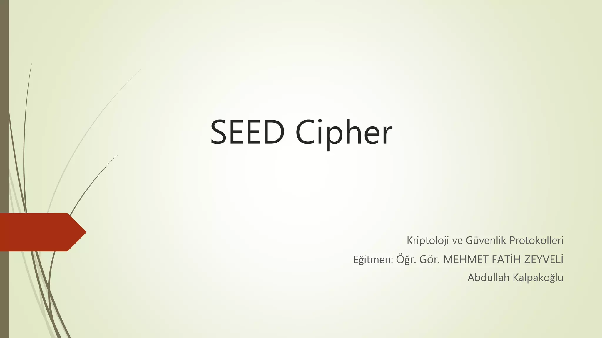 Seed Cipher Sifreleme Algoritması ve Kripto Analiz | PPTX | Programming Languages | Computing