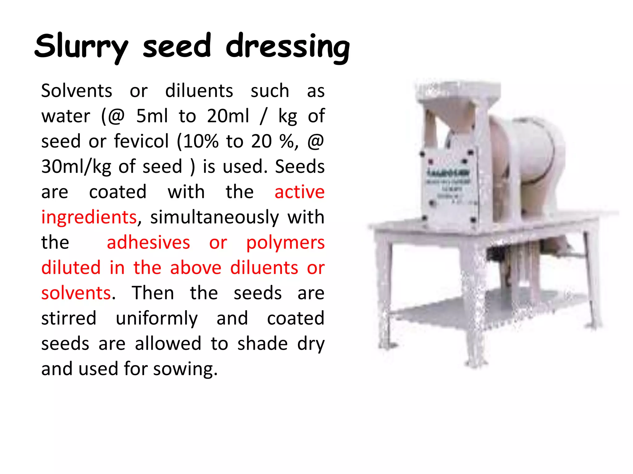 Seed coating a tool for quality seed production | PPTX