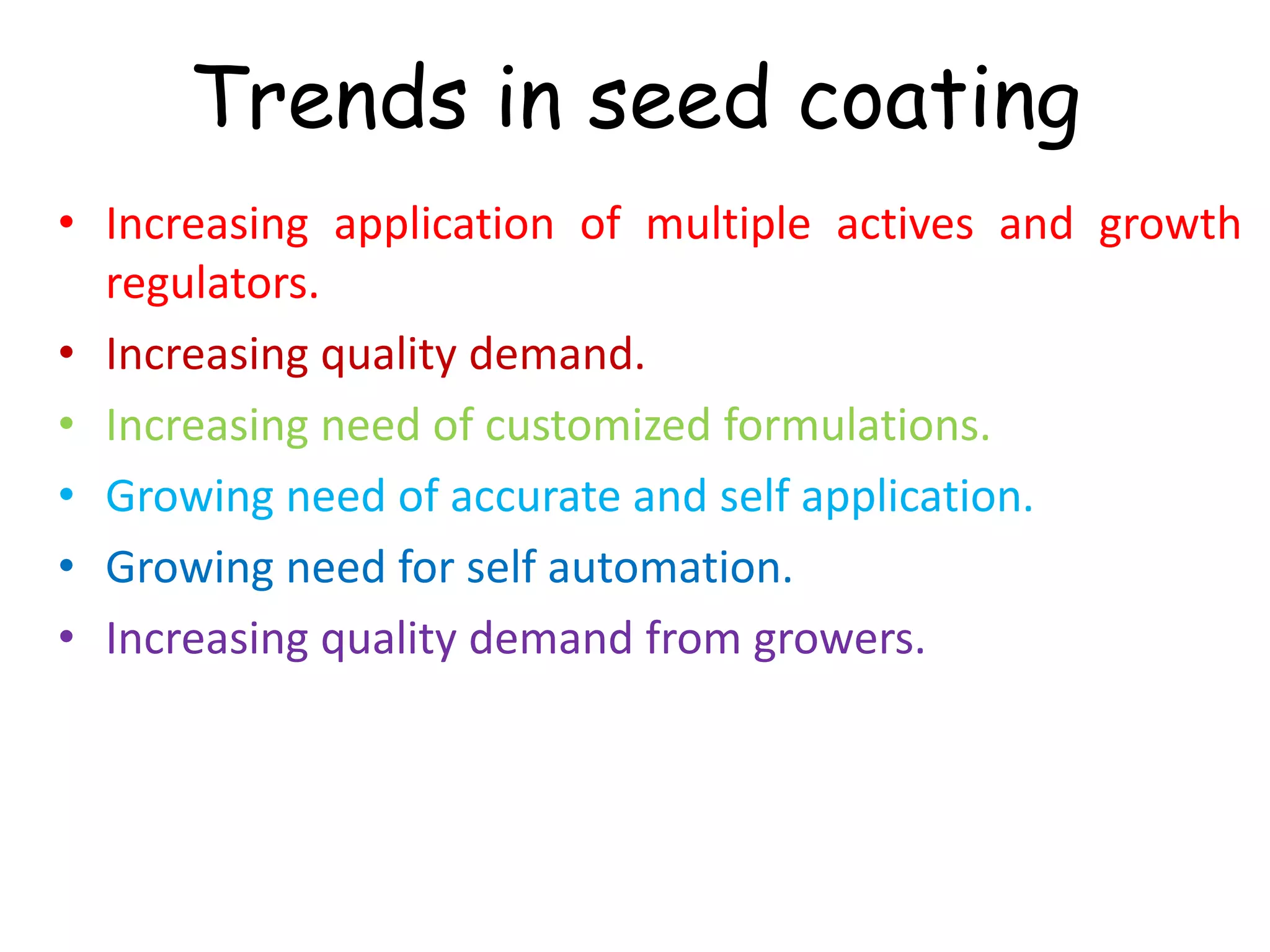 Seed coating a tool for quality seed production | PPTX
