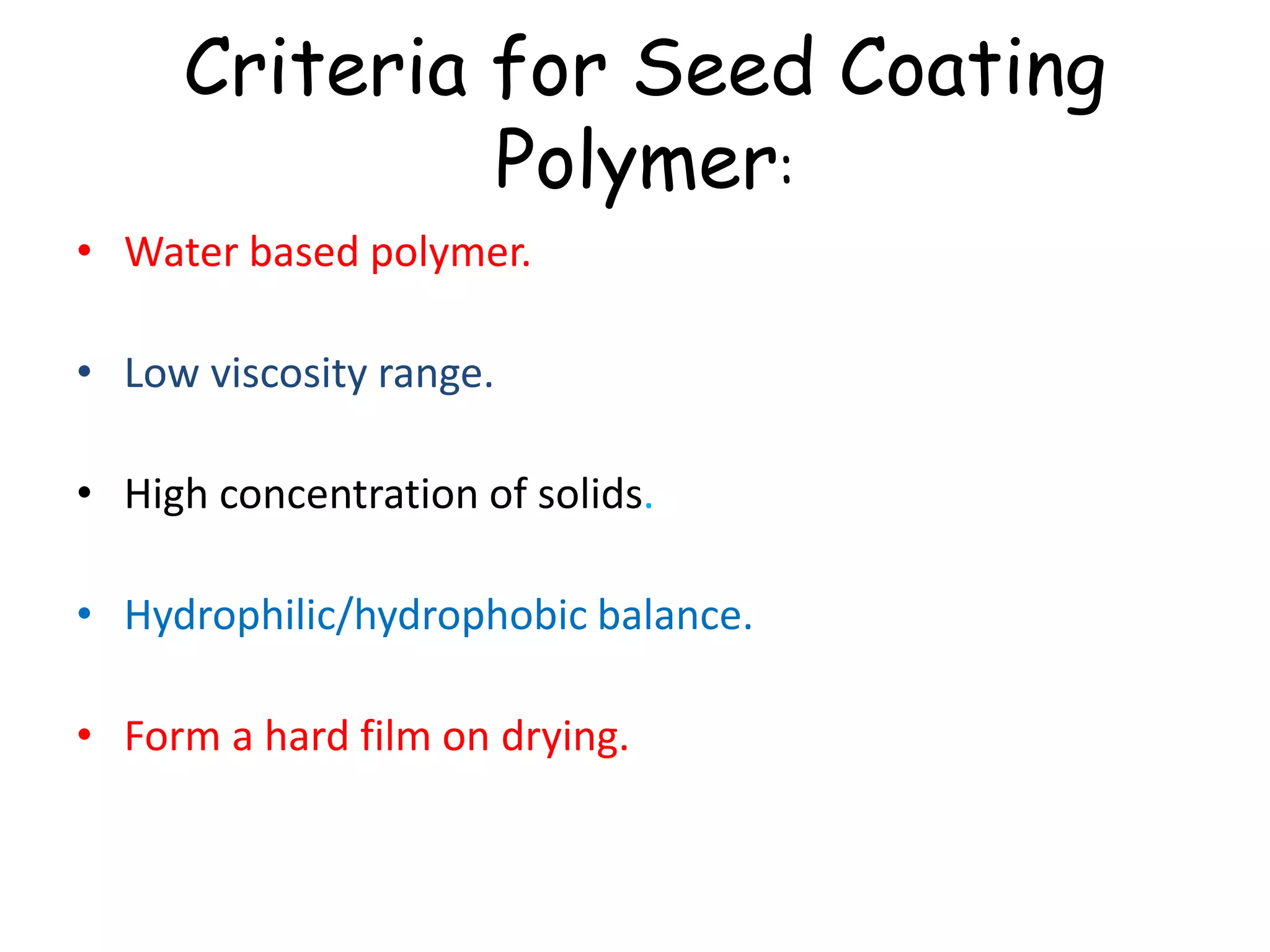 Seed coating a tool for quality seed production | PPTX