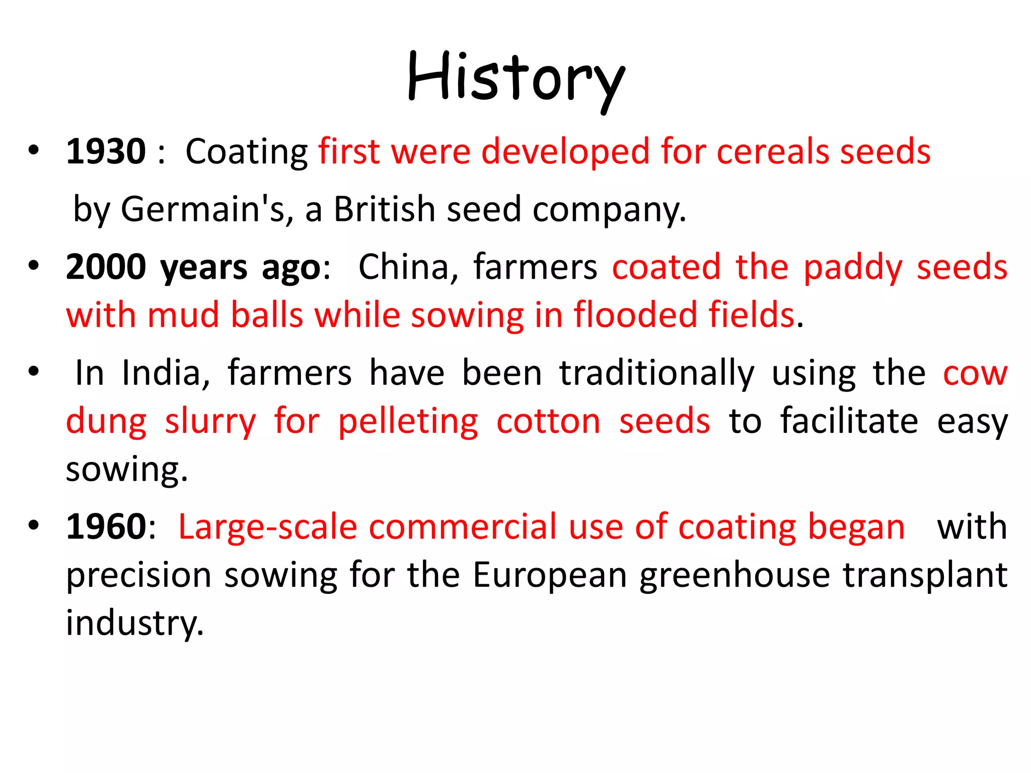 Seed coating a tool for quality seed production | PPTX