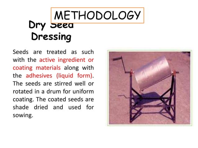 Seed coating a tool for quality seed production | PPTX