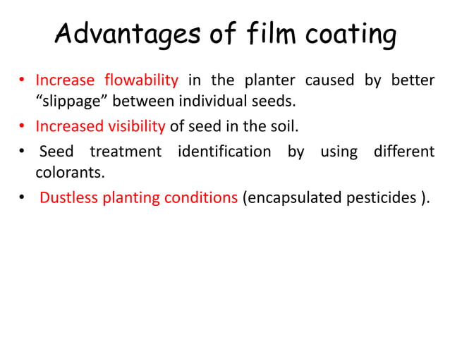 Seed coating a tool for quality seed production | PPTX