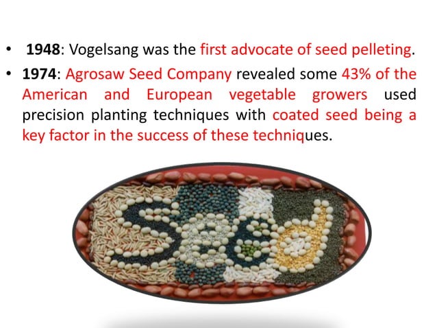 Seed coating a tool for quality seed production | PPTX
