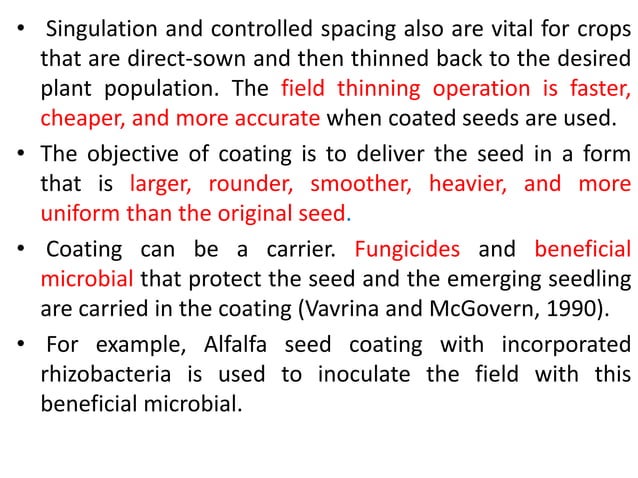 Seed coating a tool for quality seed production | PPTX