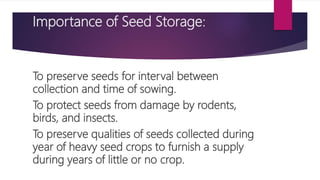 Seed collection and preservation | PPTX