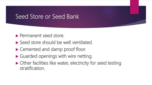 Seed collection and preservation | PPTX | Woodworking | Arts and Crafts