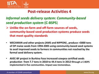 Delivery of Improved varieties/hybrids to farmers | PPTX