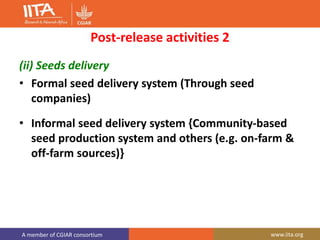 Delivery of Improved varieties/hybrids to farmers | PPTX