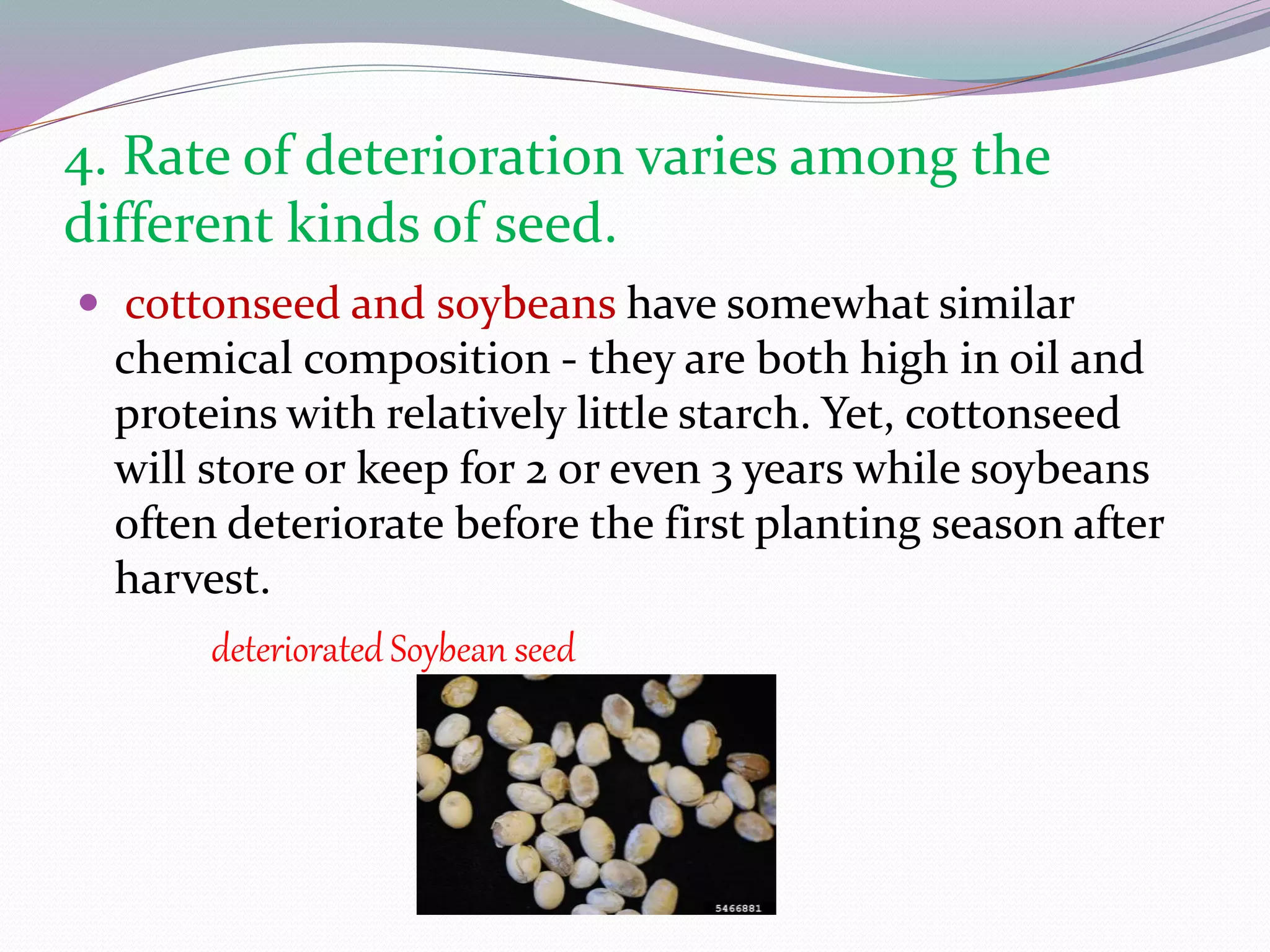 Seed deterioration | PPTX | Gardening | Home & Garden