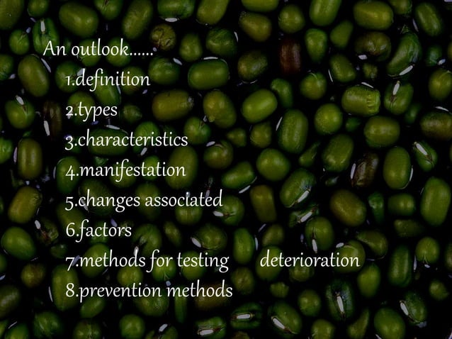 Seed deterioration | PPTX | Gardening | Home & Garden