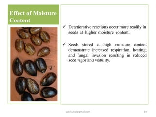 Seed deterioration and enhancement | PPTX