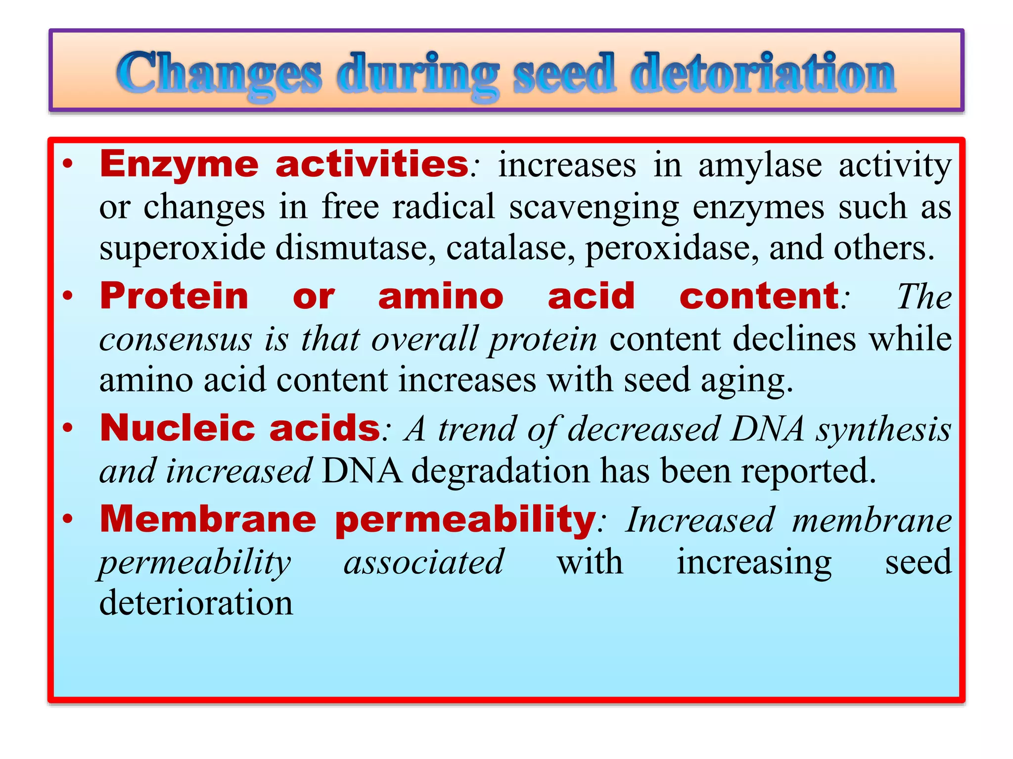 Seed detoriation | PPT