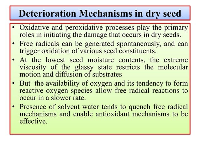 Seed detoriation | PPT