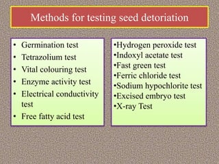 Seed detoriation | PPT