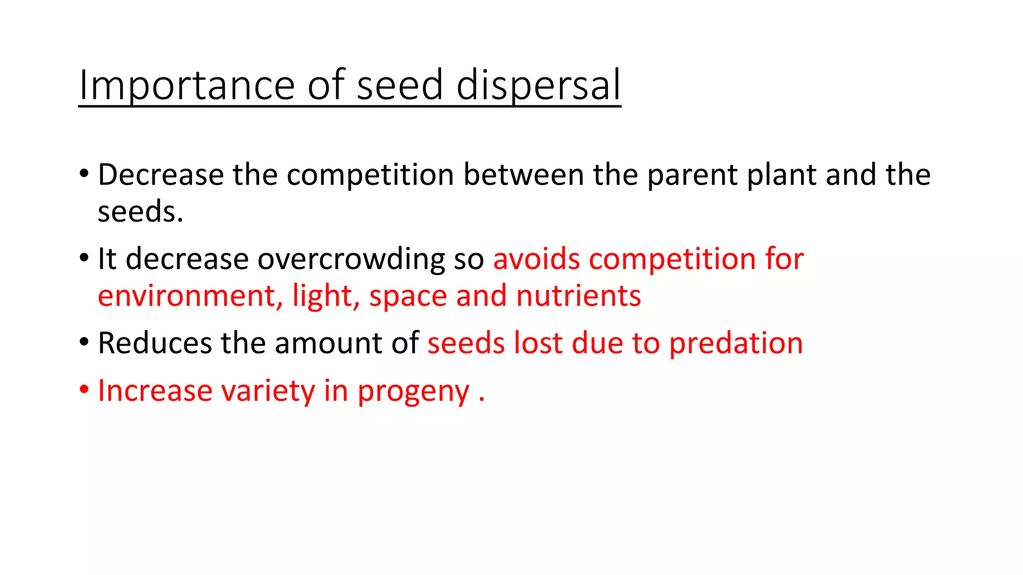 seed dispersal | PPTX