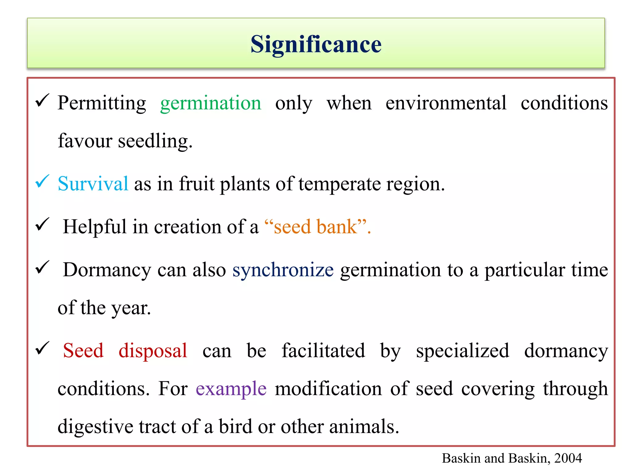 Seed dormancy in tropical fruit crops and measure to overcome it | PPTX