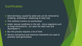 Seed dormancy (Plant Physiology) | PPTX