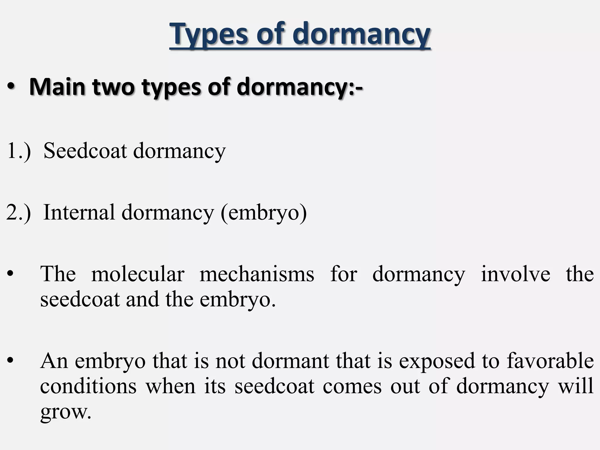Seed dormancy | PPTX