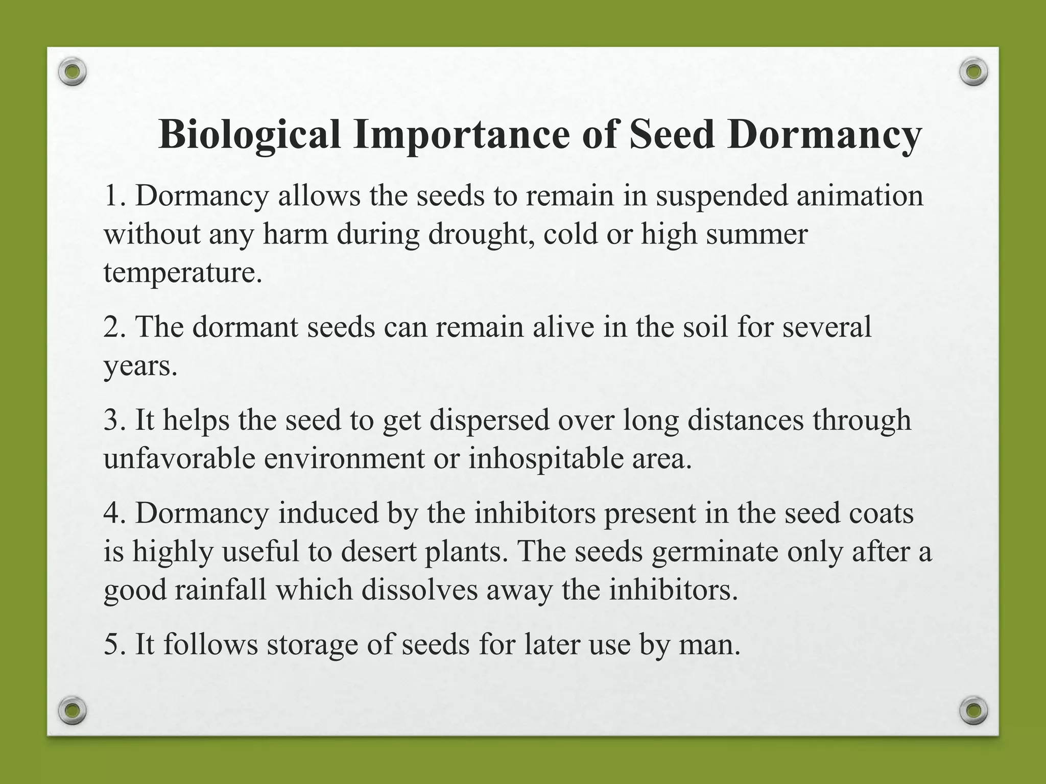 Seed dormancy | PPTX