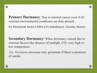 Seed dormancy | PPTX