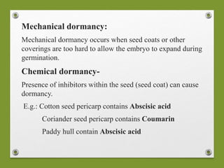 Seed dormancy | PPTX