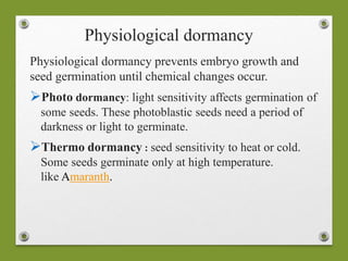 Seed dormancy | PPTX