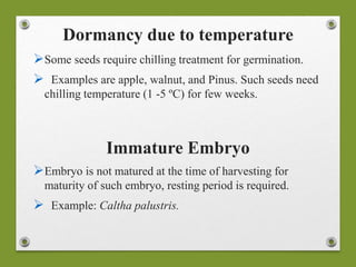 Seed dormancy | PPTX