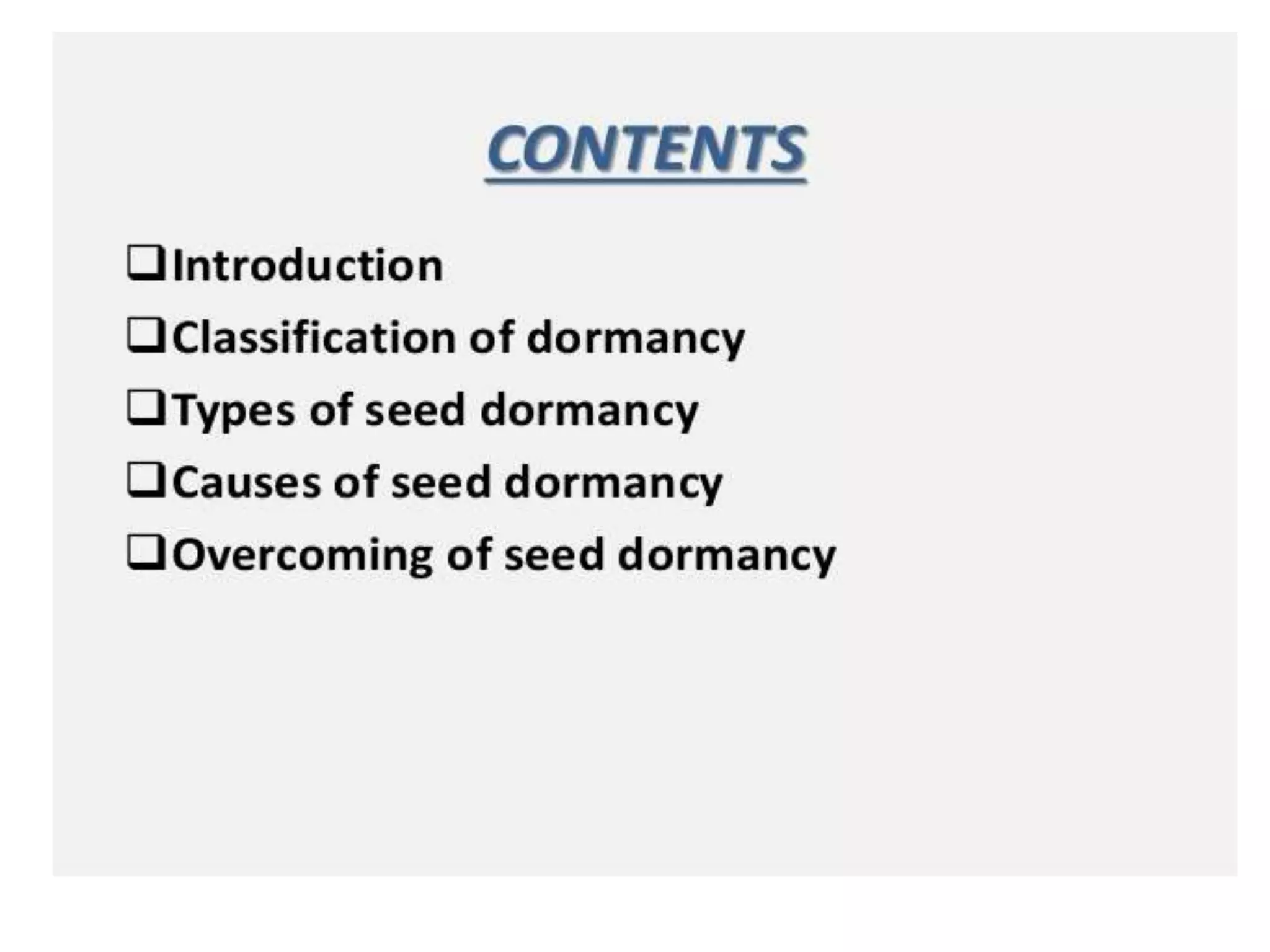 Seed dormancy | PPT