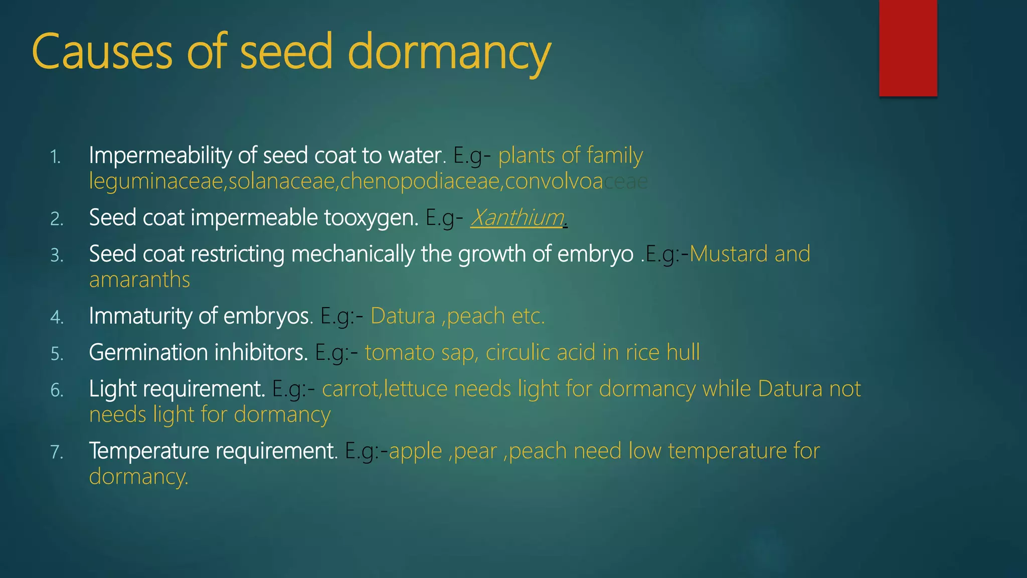 Seed dormancy | PPTX