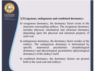Seed dormancy | PPTX