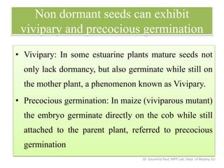 Seed dormancy and germination regulation | PDF
