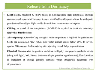 Seed dormancy and germination regulation | PDF