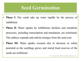 Seed dormancy and germination regulation | PDF