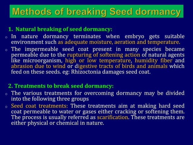 Seed Dormancy | PPTX
