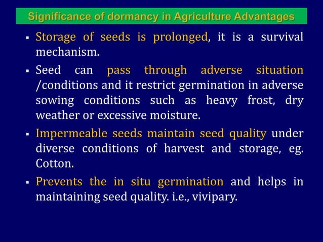 Seed Dormancy | PPTX