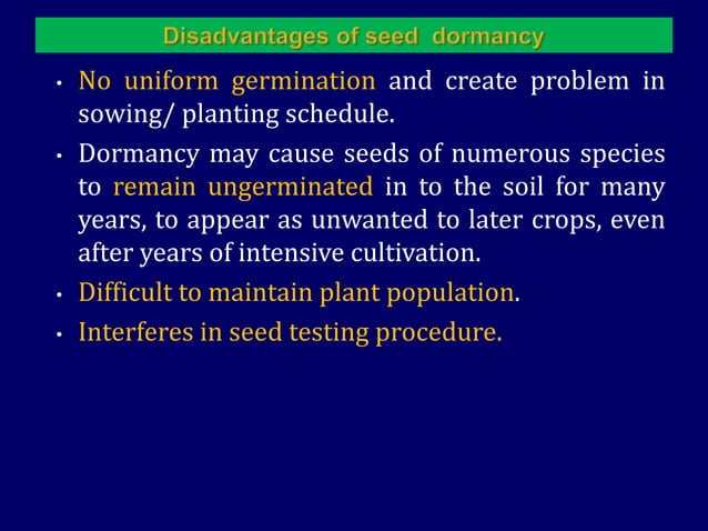 Seed Dormancy | PPTX