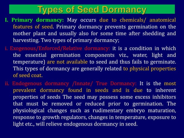 Seed Dormancy | PPTX